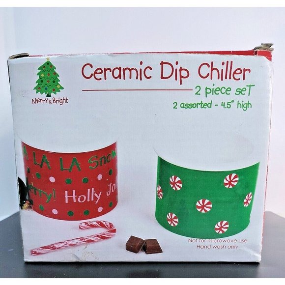 Dei Denniseast | Dining | Ceramic Dip Chiller 2 Piece Set 45 High New ...